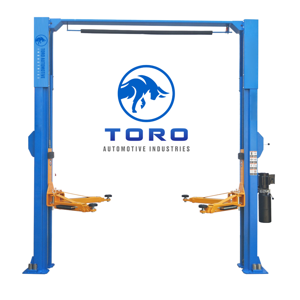 2 Post Car Lift Clear Floor 9,000 LBS | Toro Auto Lifts