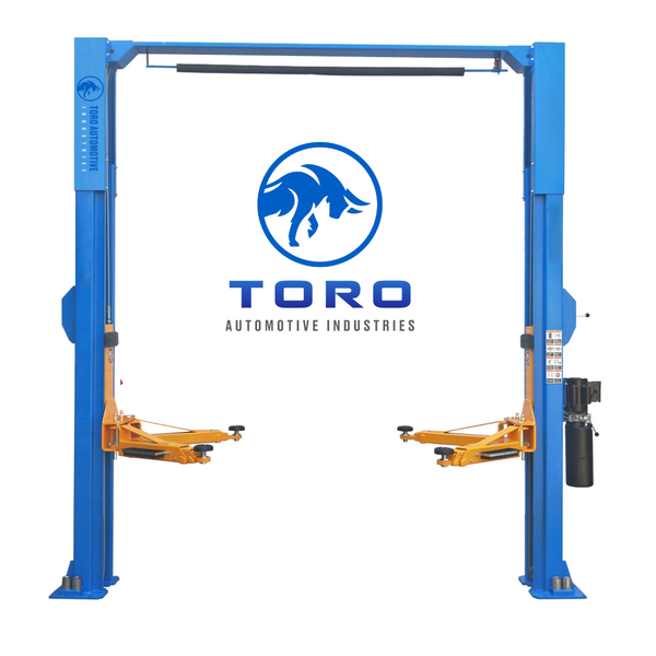 2 Post Car Lift Clear Floor 9,000 LBS | Toro Auto Lifts