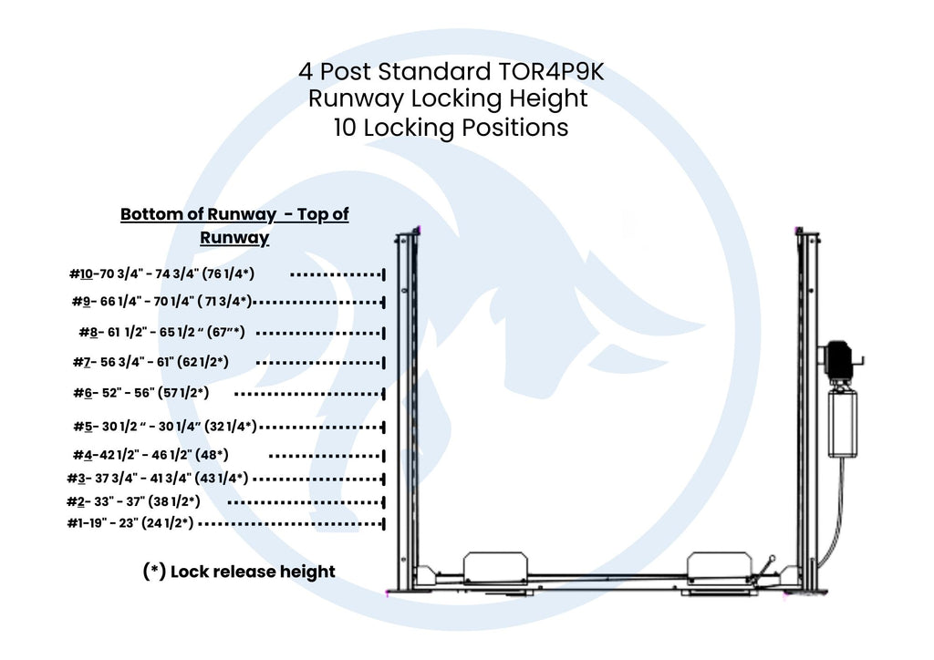 4 Post Car Storage Lift | Toro Auto Lifts