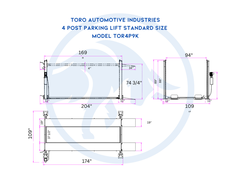 4 Post Car Storage Lift | Toro Auto Lifts